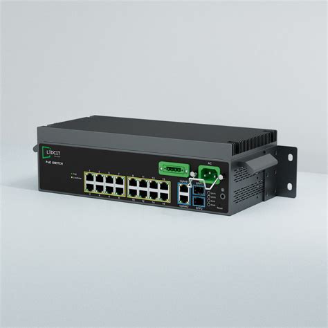 16 Port Poe Led Intelligent Switch Based On Ieee8023bt Standard