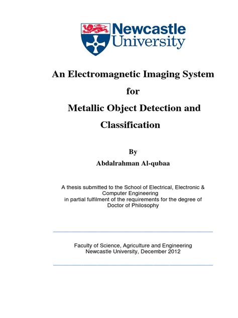 an electromagnetic imaging system for metallic object detection and