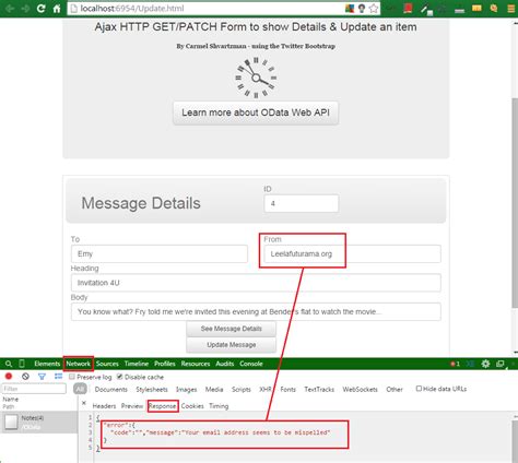 The Aspnet Mvc Club Create An Ajax Web Client For Odata Web Api