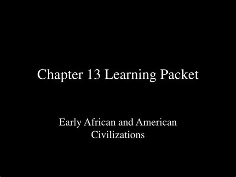 Ppt Chapter 13 Learning Packet Powerpoint Presentation Free Download