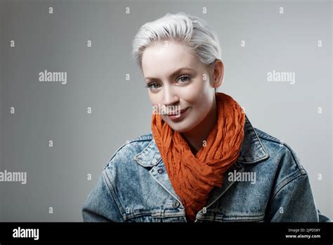 Young Woman Jean Jacket Portrait Girl Girls Woman Young Women