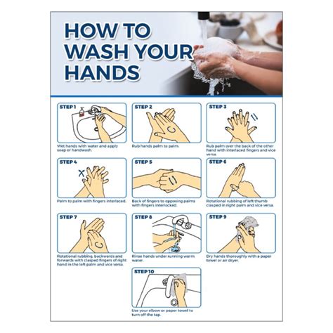 How To Wash Your Hands Sign Aston Safety Signs