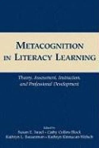 Metacognition In Literacy Learning Theory Assessment Instruction And Eur 56 22 Picclick Fr
