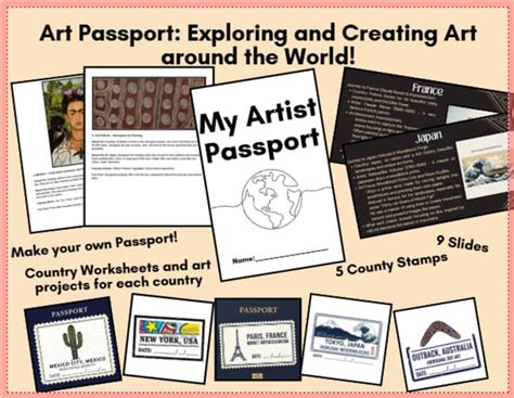 Art Passport History Project Create Your Own Passport And Create Your Own Art