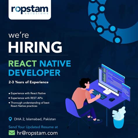 ropstam solutions inc on linkedin reactnative reactjs hiring