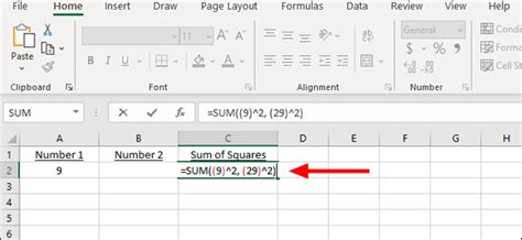 How To Calculate The Sum Of Squares In Excel