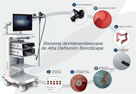 Endoscopio Video Endoscopio Sonoscape Hd 500 Config 2 Con Gastroscopio Eg 500 Y Colonoscopio