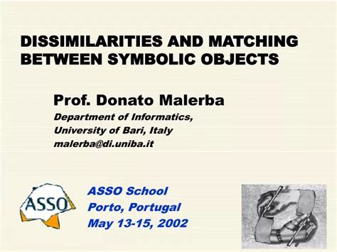 Ppt Dissimilarities And Matching Between Symbolic Objects Powerpoint