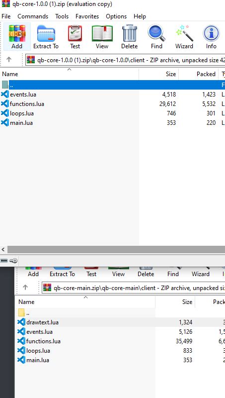 BUG Drawtext Lua Cilent Folder File Not Included In Latest Qbcore File Issue