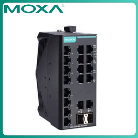 Moxa Eds 2018 Ml Series 16 2g Port Gigabit Unmanaged Ethernet Switches Qos Ip30 Dual Power At