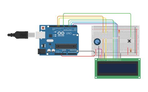 Circuit Design Clock Ardiuno Tinkercad