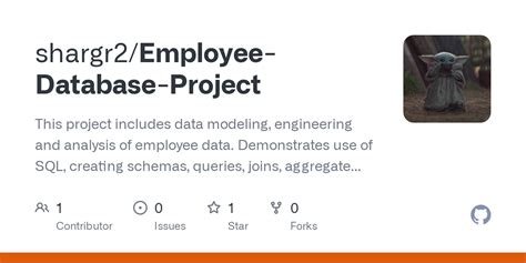 GitHub Shargr Employee Database Project This Project Includes Data Modeling Engineering And