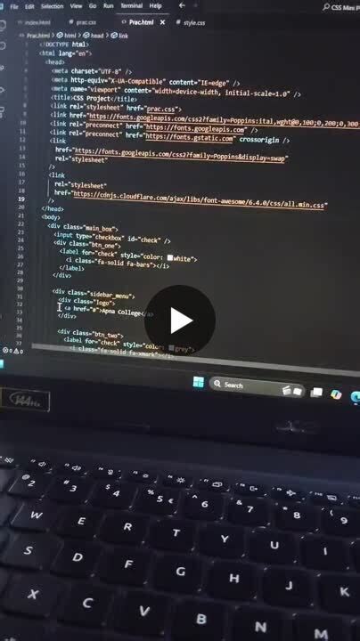 Ive Created Mini Project Using Html Css Md Aliraj