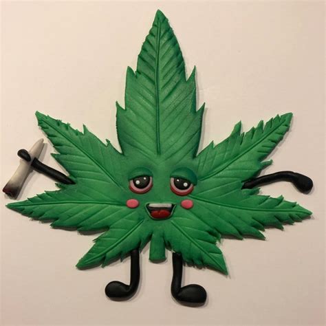 Pot Leaf Cake Topper Etsy