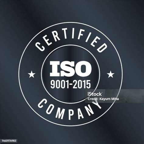 Sertifikasi Iso 9001 2015 Logo Iso 90012015 Sertifikasi Iso 9000 Ilustrasi Stok Unduh Gambar