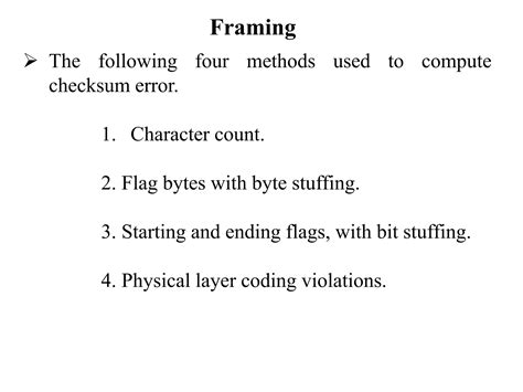 Lecture Notes Unit Iii The Datalink Layer Pdf