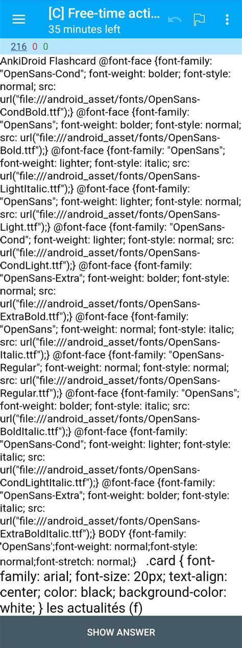 Raw Code Being Displayed Instead Of Actual Card Ranki