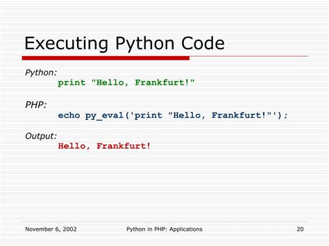 PPT Python In PHP Applications PowerPoint Presentation Free Download ID 327434