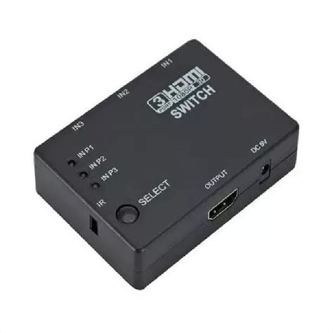 Switch Hdmi Selector 3x1 Full Hd 1080p Control Éxito