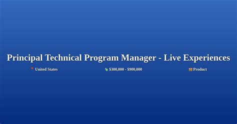Dailyremote On Linkedin Principal Technical Program Manager Live