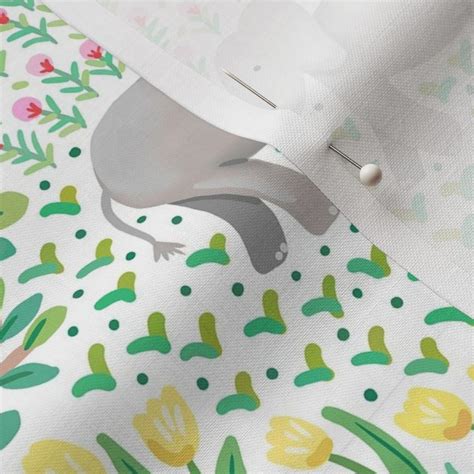 graphical busy jungle scene with quirky fabric spoonflower