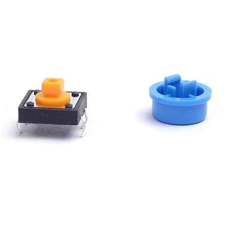 25pcs 12x12x7 3mm Momentary Tact Tactile Push Button Switch Touch Switch Micro Switch 4 Pins Smd