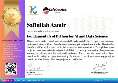 safiullah aamir on linkedin python ai datascience learningjourney