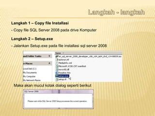 Cara Instalasi Sql Server PPT