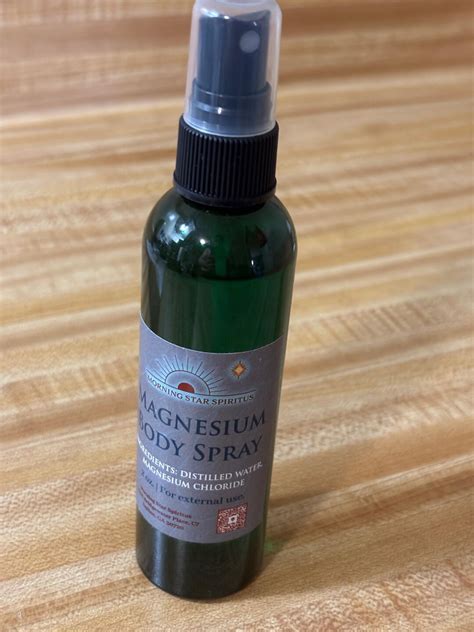 Magnesium Oil Magnesium Chloride Body Spray 4oz Etsy