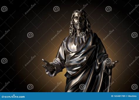 Beckoning Jesus Stock Image Image Of Christian Carving 165481789