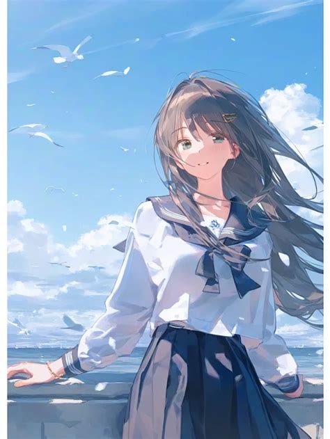 海边的少女 小红书 花瓣网