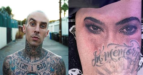 Travis Barker Face Tattoos