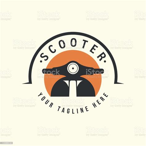 스쿠터 빈티지 스타일 로고 아이콘 템플릿 일러스트 레이 션 디자인의 벡터 개념에 대한 스톡 벡터 아트 및 기타 이미지 개념 고대의 관광 Istock