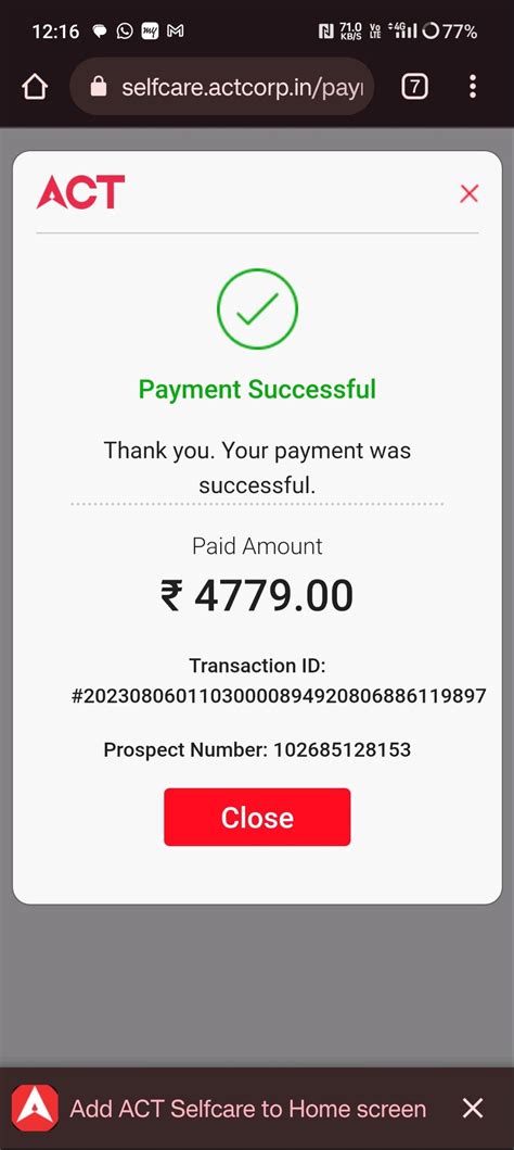 Manoj Menon On Linkedin Bala Malladi Act Fibernet I Had Requested For Internet Connection For My