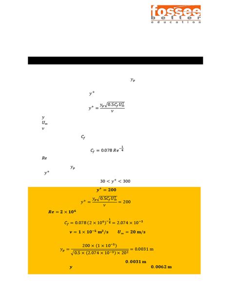 Turbulence Modelling In Openfoam Additionalmaterial Pdf Turbulence