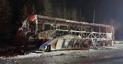 North Bay Trappers Hockey Team Grateful For Emergency Responders Citizen Rescue In Bus Blaze