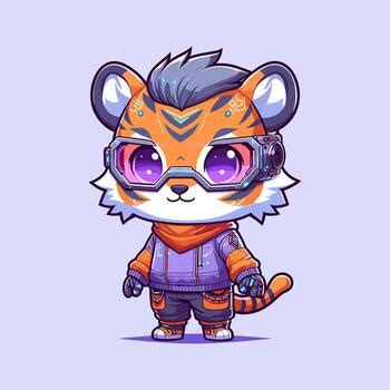 Purple Tigress Chibi