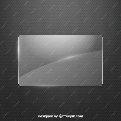 현실적인 스타일의 유리 프레임 무료 벡터