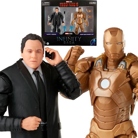 Marvel Legends Infinity Saga Iron Man 3 Happy Hogan And Iron Man Mark