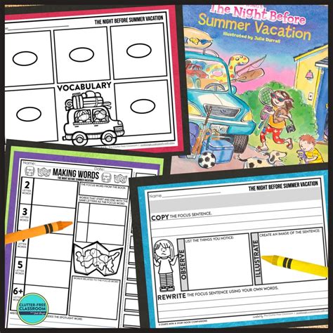 The Night Before Summer Vacation Activities And Lesson Plans For 2026 Teaching With Jodi