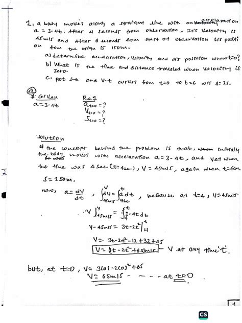 Dynamics Assignment 1 Pdf