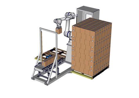 Endflex Cobot Loading Cases Onto A Pallet Endflex
