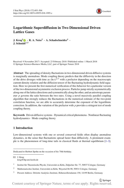 Logarithmic Superdiffusion In Two Dimensional Driven Lattice Gases