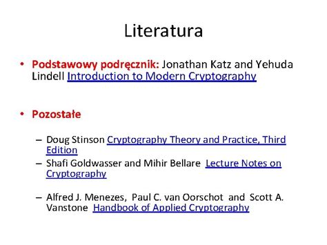 Lecture 1 Introduction To Cryptography Stefan Dziembowski
