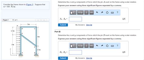Solved Consider The Frame Shown In Figure 1 Suppose That