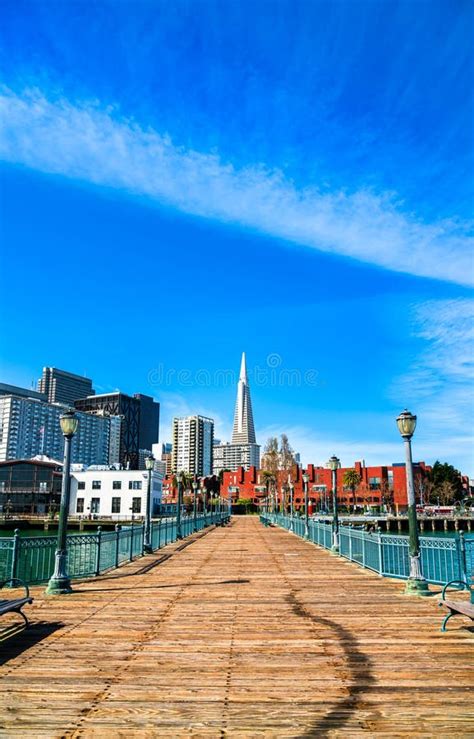 Skyline Of San Francisco From Pier 7 At The Embarcadero California