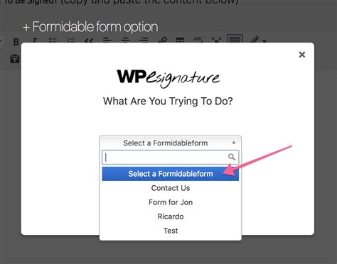 How To Set Up Formidable Forms And Wp E Signature Wp E Signature