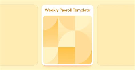 Weekly Payroll Template Template Lattice