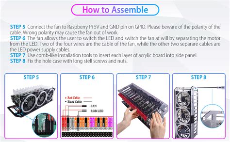 Geeekpi Cluster Case For Raspberry Pi Stackable 12 Layer Rack With Cooling Fan