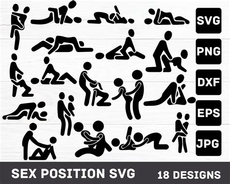 Sex Bundle Positions Sex Set Svg Sexual Positions Eps Foreplay Vector